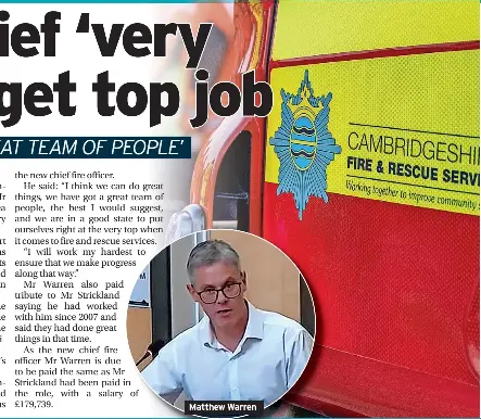 New fire chief ‘very excited’ to get top job - PressReader