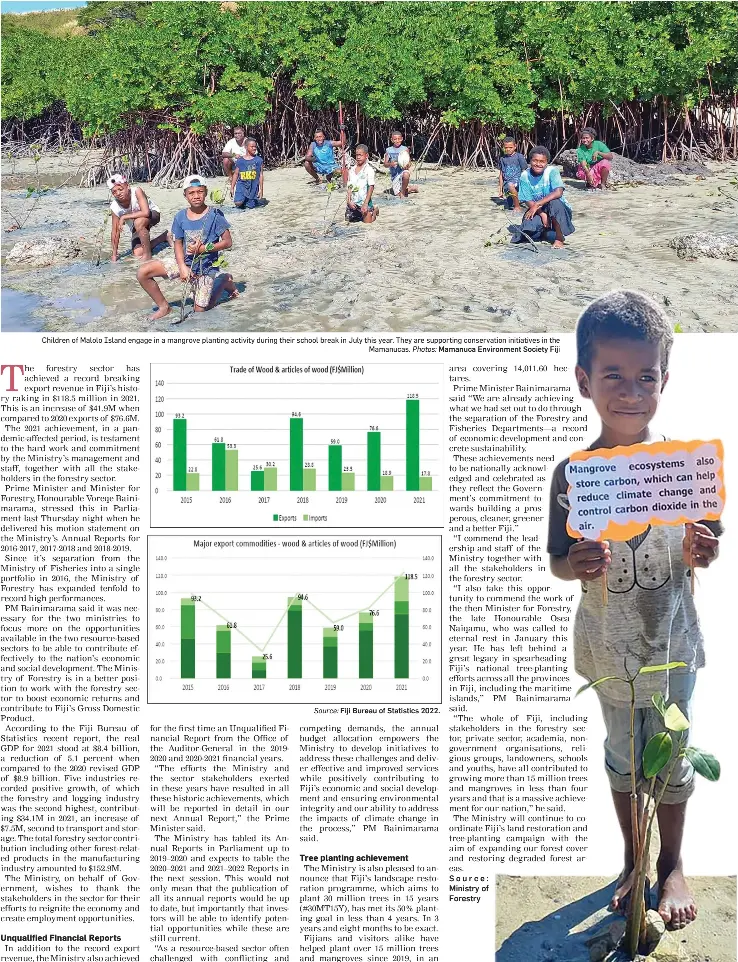 Forestry Sector Hits Record Exports in 2021 – Fiji Plants 15M Trees ...