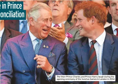 Midland’s key role in Prince Harry’s family reconcilia­tion - PressReader