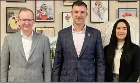 Representa­tive Rudy Yakym attends round table, Downtown Plymouth ...