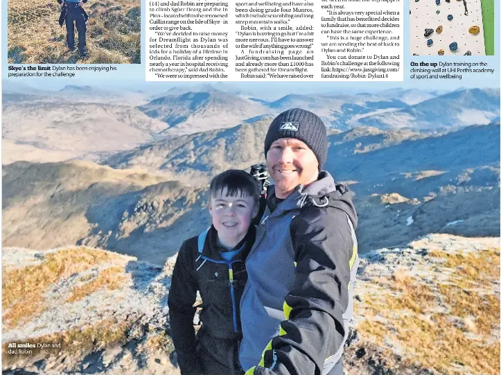Dylan and dad take on toughest Munro - PressReader