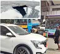 Stones rain on car from Metro site - PressReader