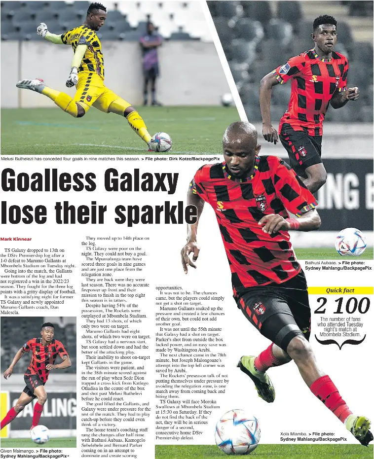 Goalless Galaxy lose their sparkle - PressReader