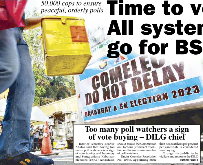 Time to vote: All systems go for BSKE - PressReader