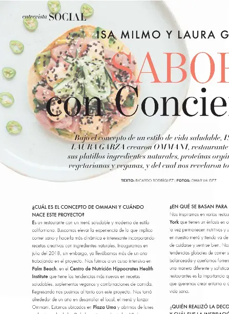 Isa Milmo y Laura Garza hablan de Ommani - PressReader