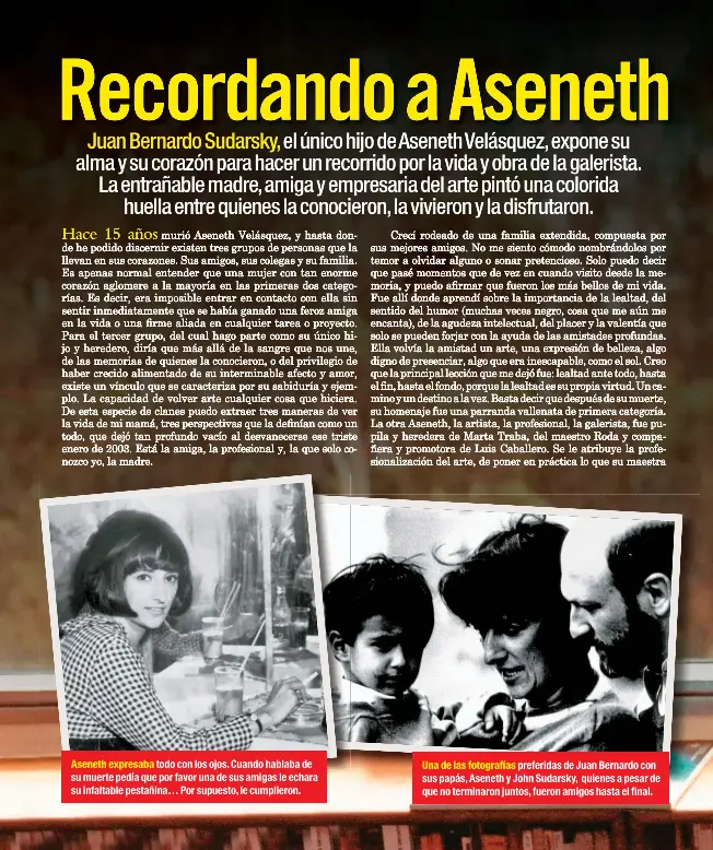 Recordando a Aseneth - PressReader