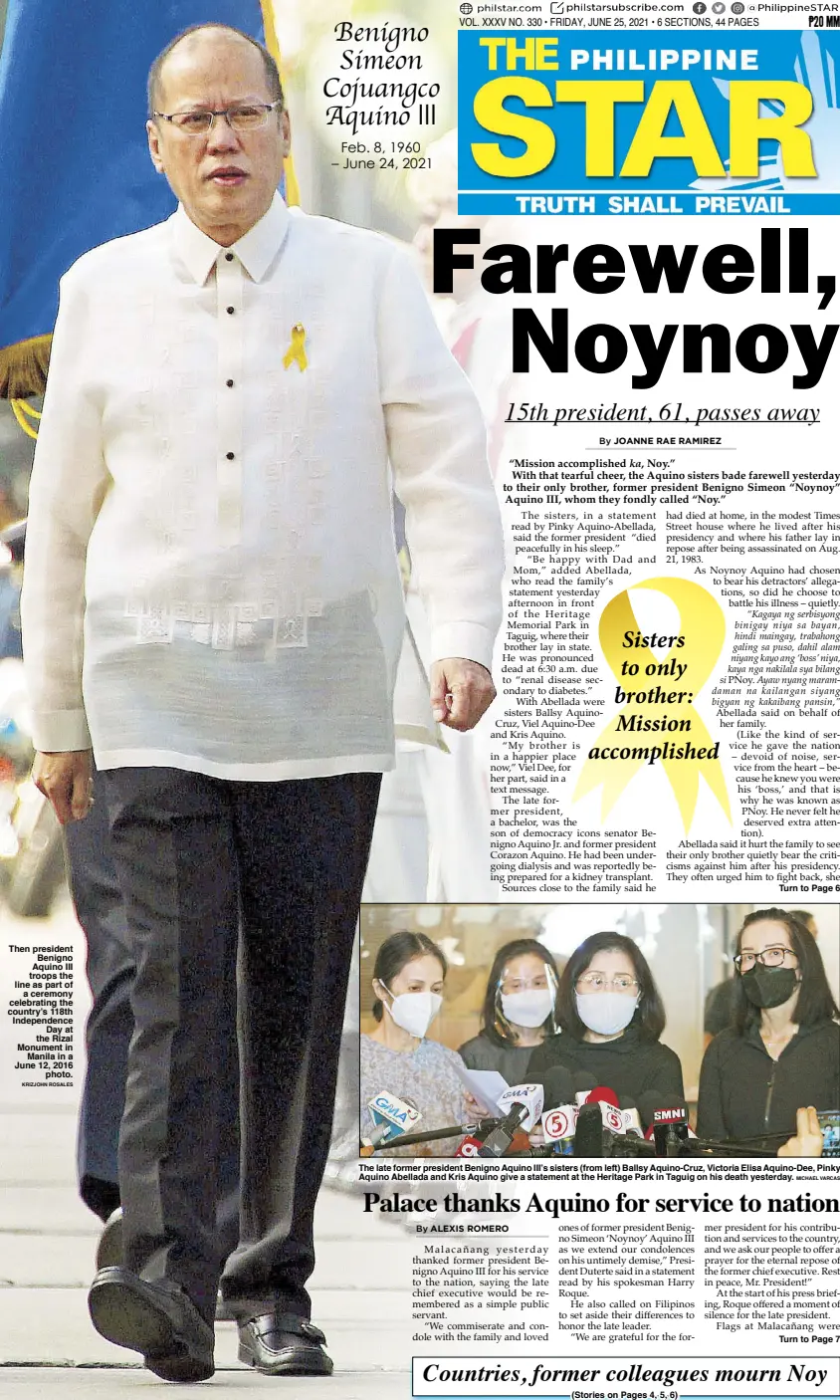 Farewell, Noynoy - PressReader