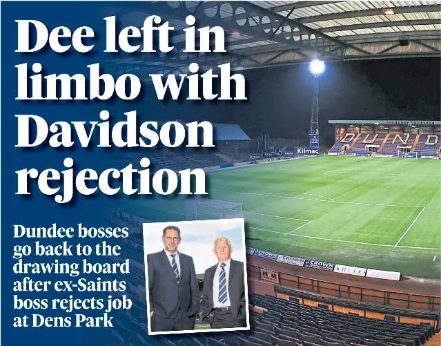Dee left in limbo with Davidson rejection - PressReader