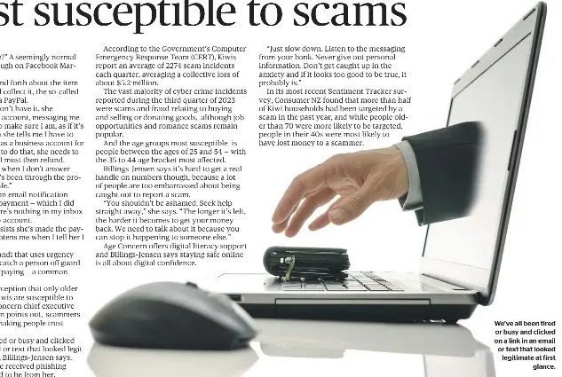 Kiwis in their 40s are the most susceptibl­e to scams - PressReader