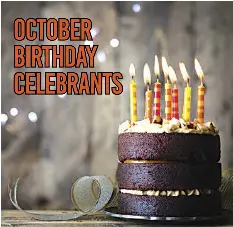 October Birthday Celebrants - PressReader