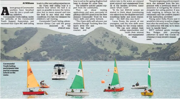 Youth initiative sets sail in Coro - PressReader