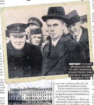 This is Winston Churchill in Glasgow in January 1941, with his wife and ...