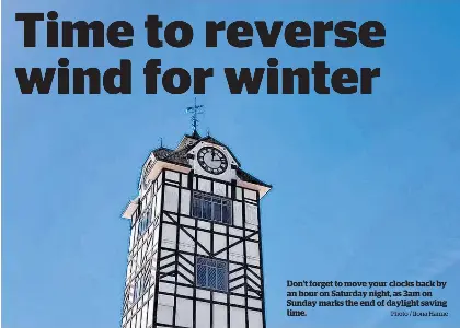 Time to reverse wind for winter - PressReader