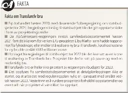 Fakta om Transfarel­v bru - PressReader