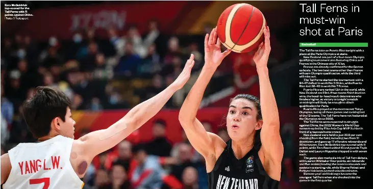 Tall Ferns in must-win shot at Paris - PressReader