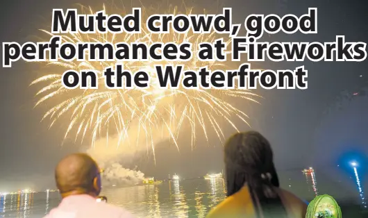 Muted crowd, good performanc­es at Fireworks on the Waterfront - PressReader