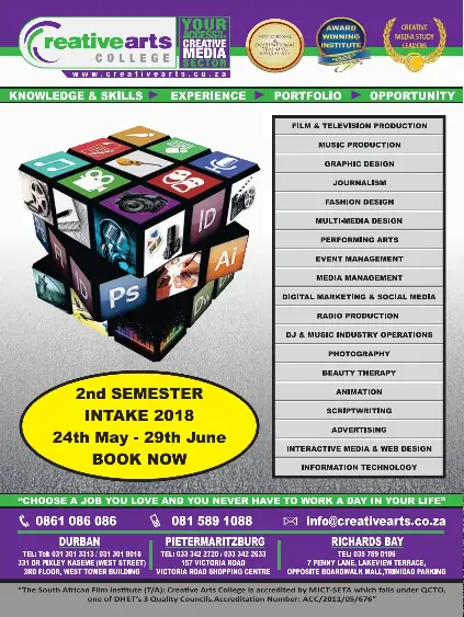 PressReader - Isolezwe: 2018-05-31 - Creative Arts College opens intake ...