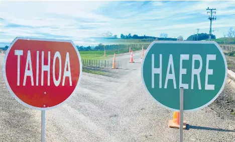 Te reo roadworks sign a no-go - PressReader