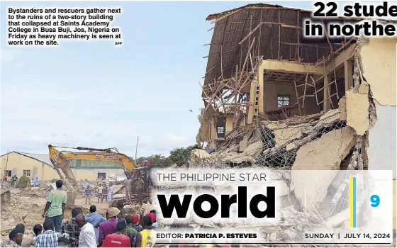 22 students dead as school in northern Nigeria collapses - PressReader