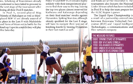 Volleyball championsh­ips continue - PressReader