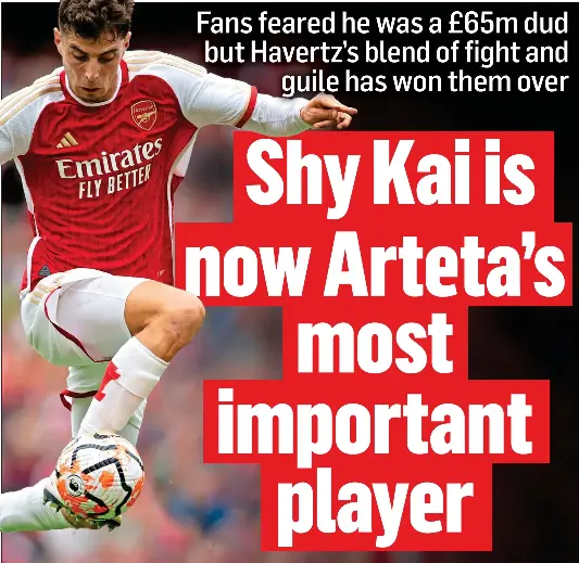 Shy Kai is now Arteta’s most important player - PressReader