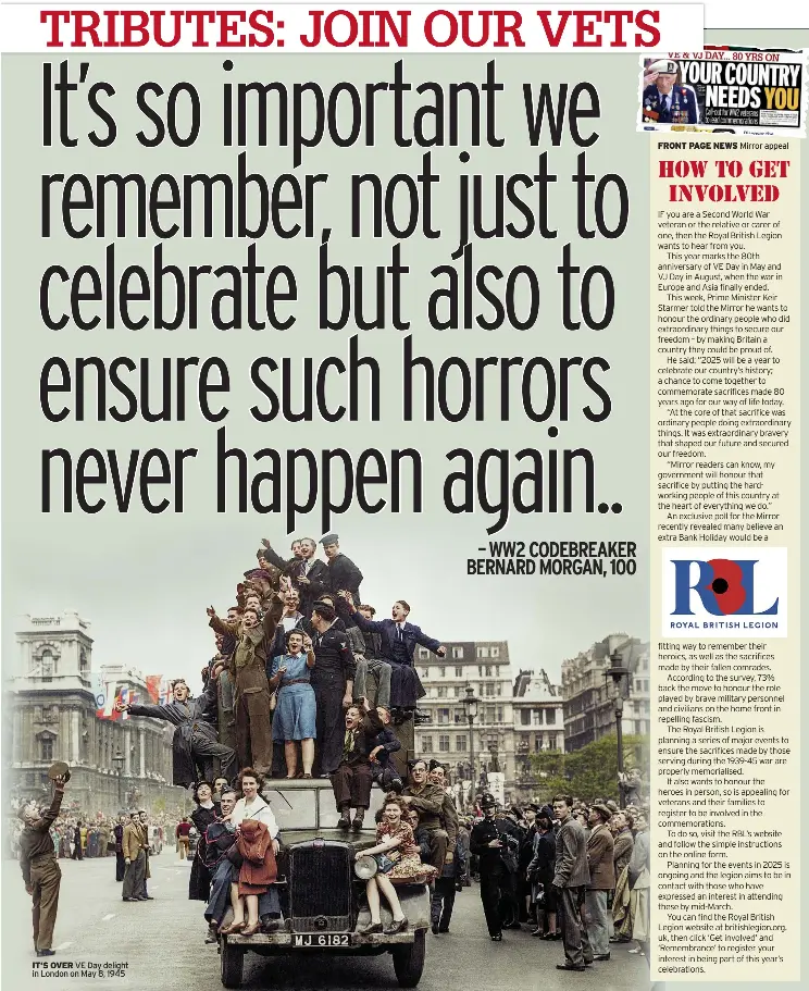 80TH VE AND VJ DAY It’s so important we remember, not just to celebrate but also to ensure such ...