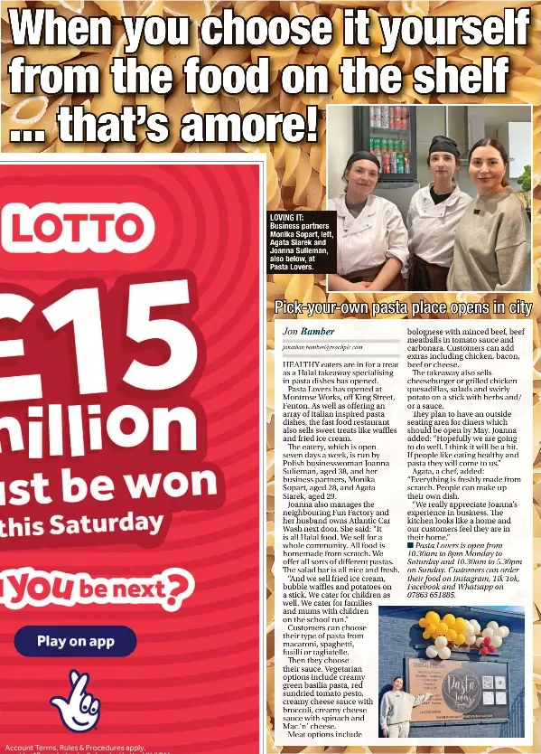 WHEN YOU CHOOSE IT YOURSELF FROM THE FOOD ON THE SHELF ... THAT’S AMORE! - PressReader