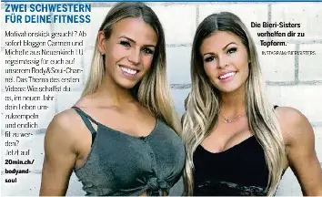 ZWEI SCHWESTERN FÜR DEINE FITNESS - PressReader