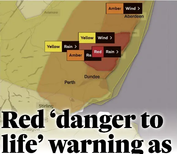 Red ‘danger to life’ warning as storm descends - PressReader