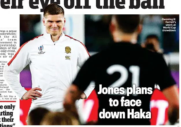 Jones plans to face down Haka - PressReader