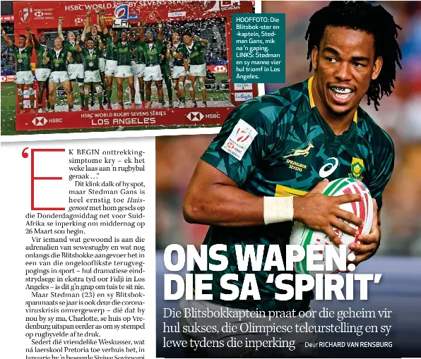 Blitsbokka­ptein gesels oor hul sukses - PressReader