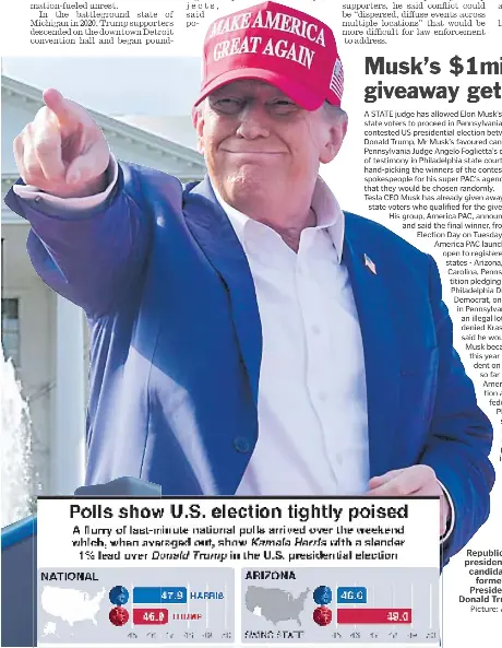 Musk’s $1million voter giveaway gets green light - PressReader