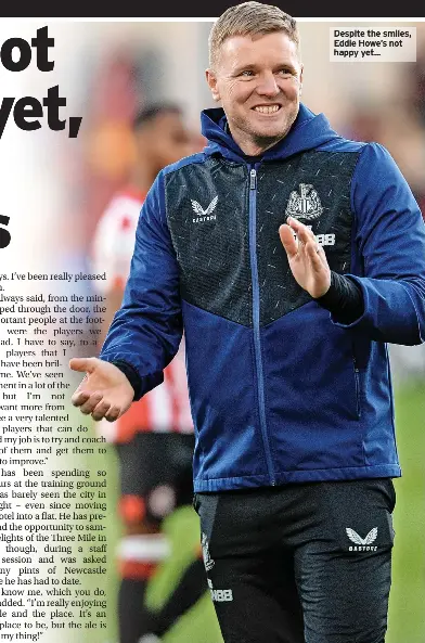 Howe not happy yet, despite success - PressReader