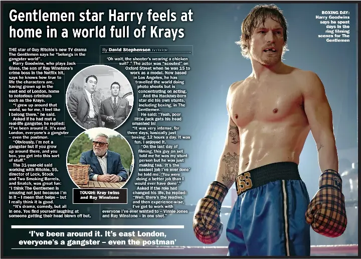 Gentlemen star Harry feels at home in a world full of Krays - PressReader