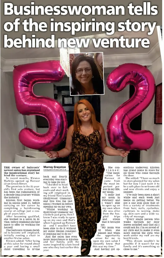 Businesswo­man tells of the inspiring story behind new venture - PressReader