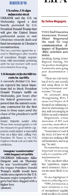 EIPA CEO calls for better tracking of RIA’s achievemen­ts - PressReader