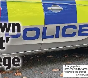 Schools locked down after ‘bomb threat’ at sixth form college - PressReader