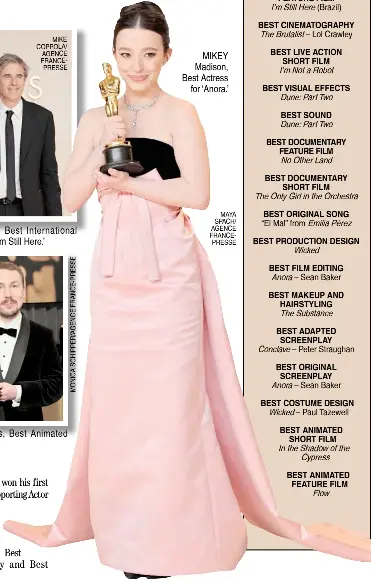 Firsts and surprises at the 97th Oscars - PressReader