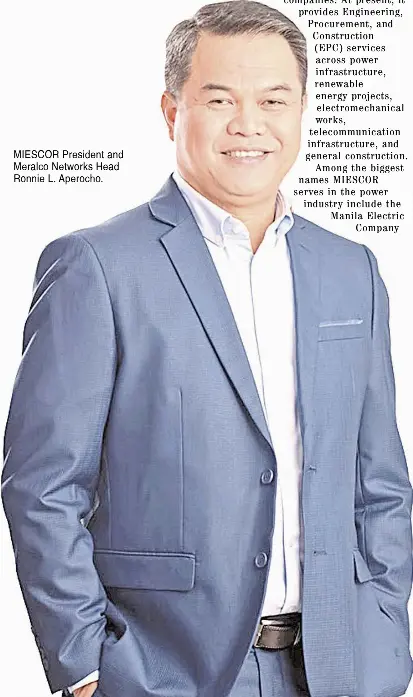 MIESCOR CONTINUES LEGACY OF ENGINEERIN­G EXPERTISE - PressReader