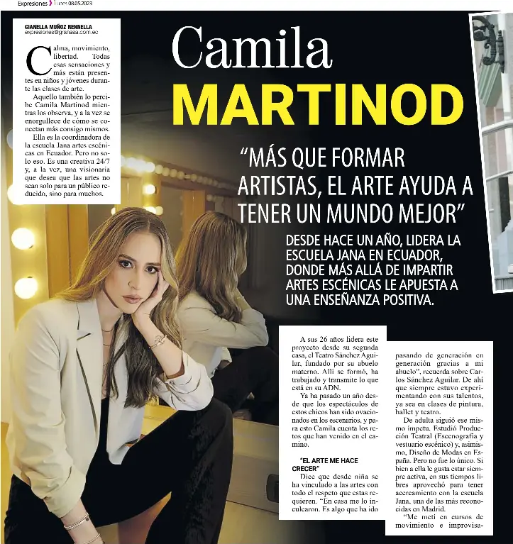 Camila MARTINOD “MÁS QUE FORMAR ARTISTAS, EL ARTE AYUDA A TENER UN MUNDO MEJOR” - PressReader