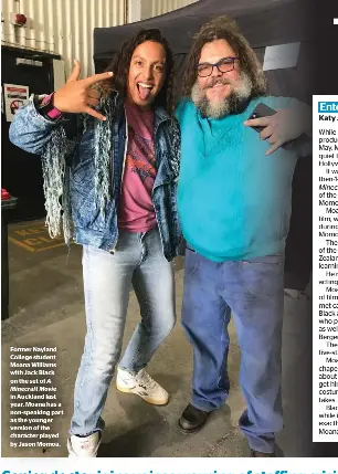 Teen plays young Jason Momoa character in Minecraftm­ovie - PressReader