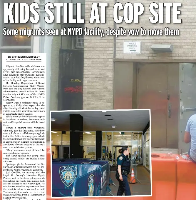 KIDS STILL AT COP SITE - PressReader