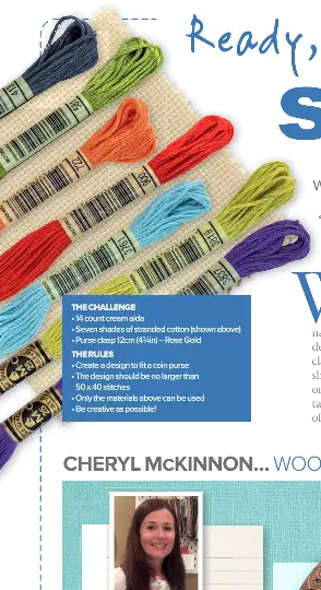 Ready, Steady, Stitch Designer challenge - PressReader