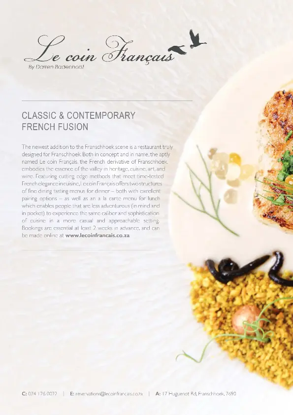 CLASSIC & CONTEMPORA­RY FRENCH FUSION - PressReader