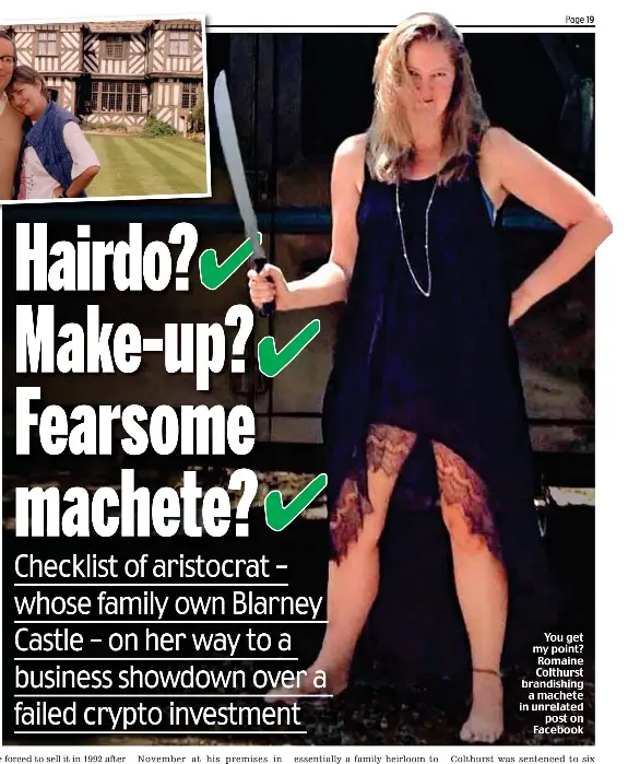 Hairdo? Make-up? Fearsome machete? - PressReader