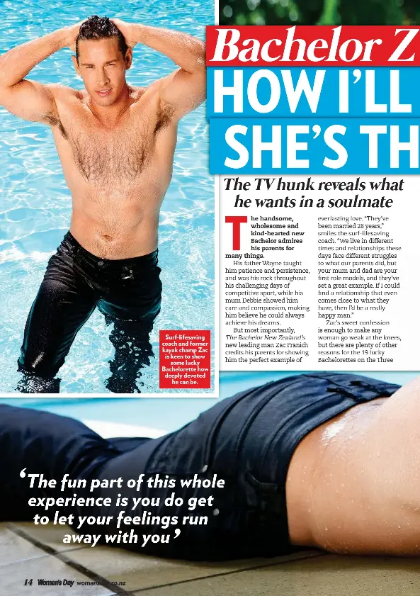 Bachelor Zac bares all - PressReader