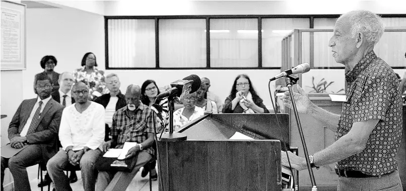 UWI pays tribute to Professor Edward Baugh - PressReader