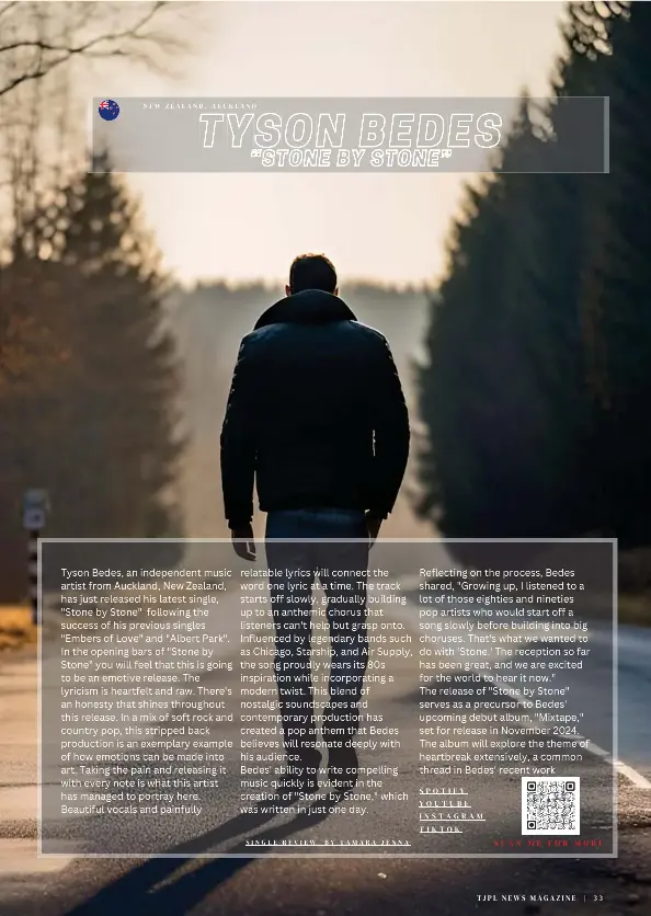 TYSON BEDES “STONE BY STONE” - PressReader