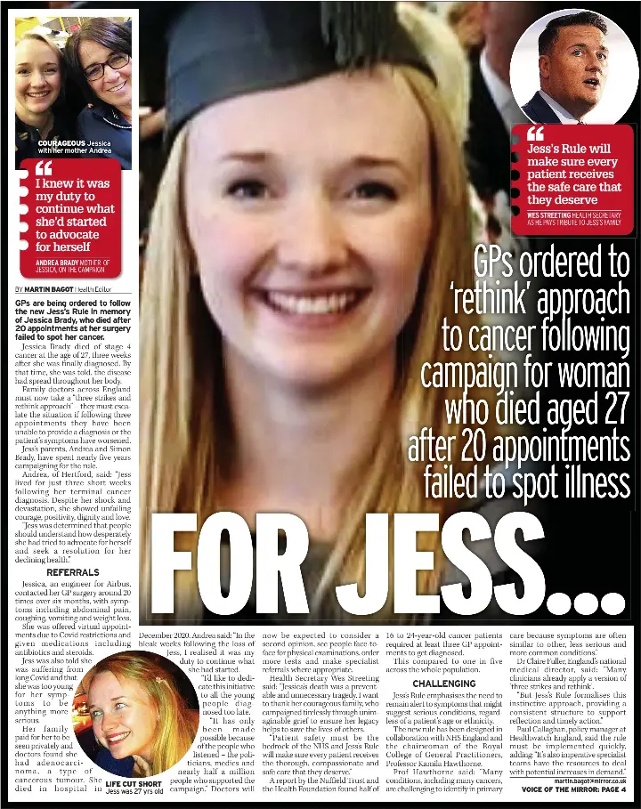 FOR JESS... - PressReader