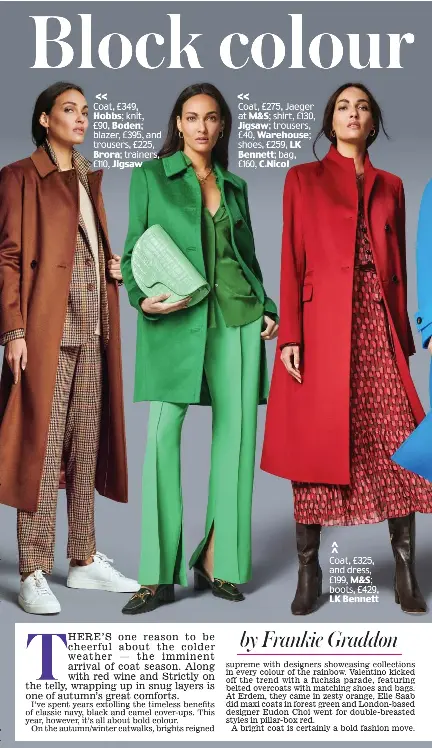 Block colour coats to boost your mood - PressReader